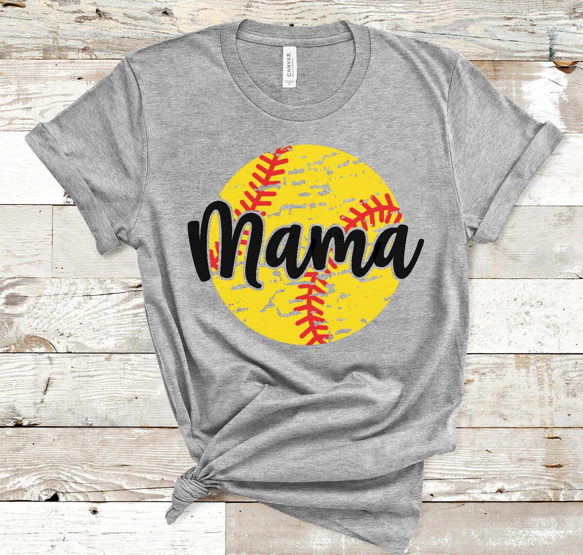 Distressed Softball Mama Screen Print Transfer - HIGH HEAT FORMULA - R ...
