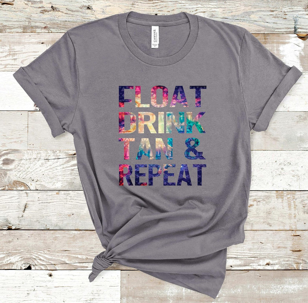 Float Drink Tan & Repeat Screen Print Transfer - HIGH HEAT FORMULA - R ...