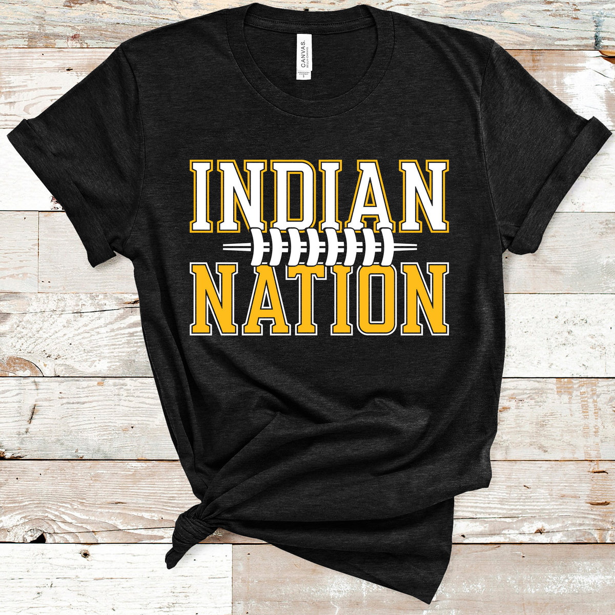 Indian Nation Football Gold and White Direct to Film Transfer - 10 to ...